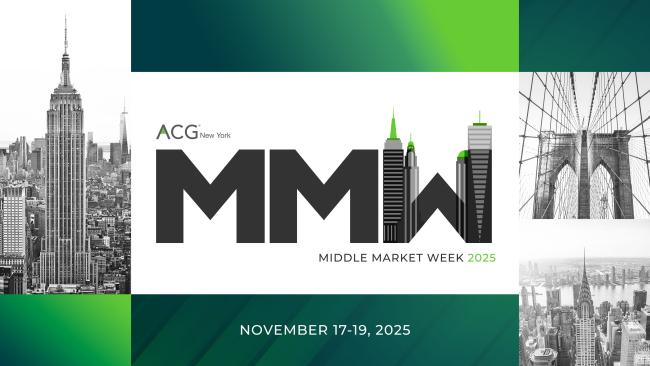 ACG NY 2025 Middle Market Week | ACG New York